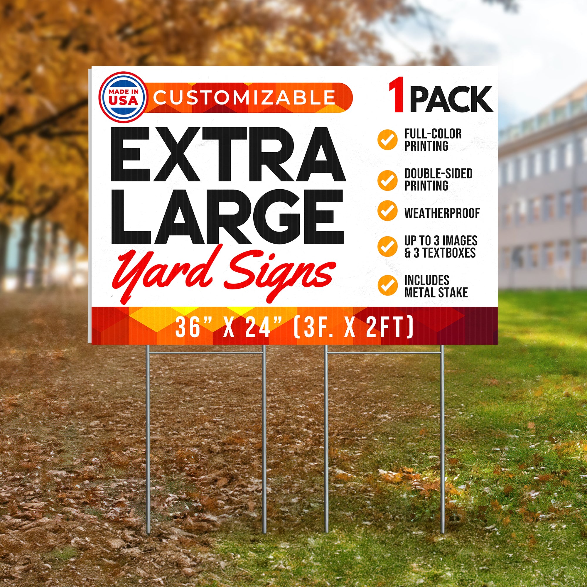 10 Pack Custom Yard Signs + Shipping – Basic Fundamentals