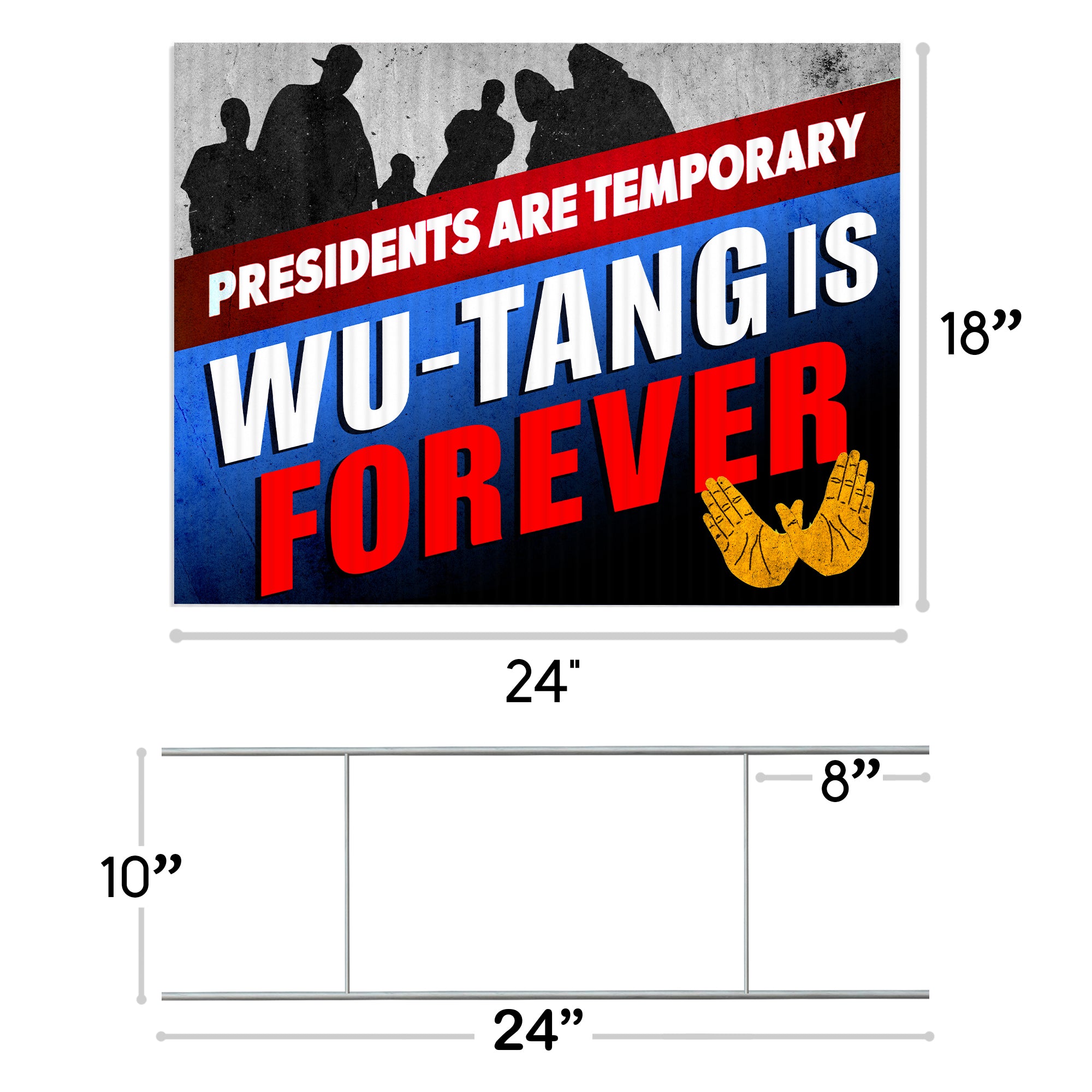 16"x12" Double Sided Funny Political Yard Signs with Stakes, President ...